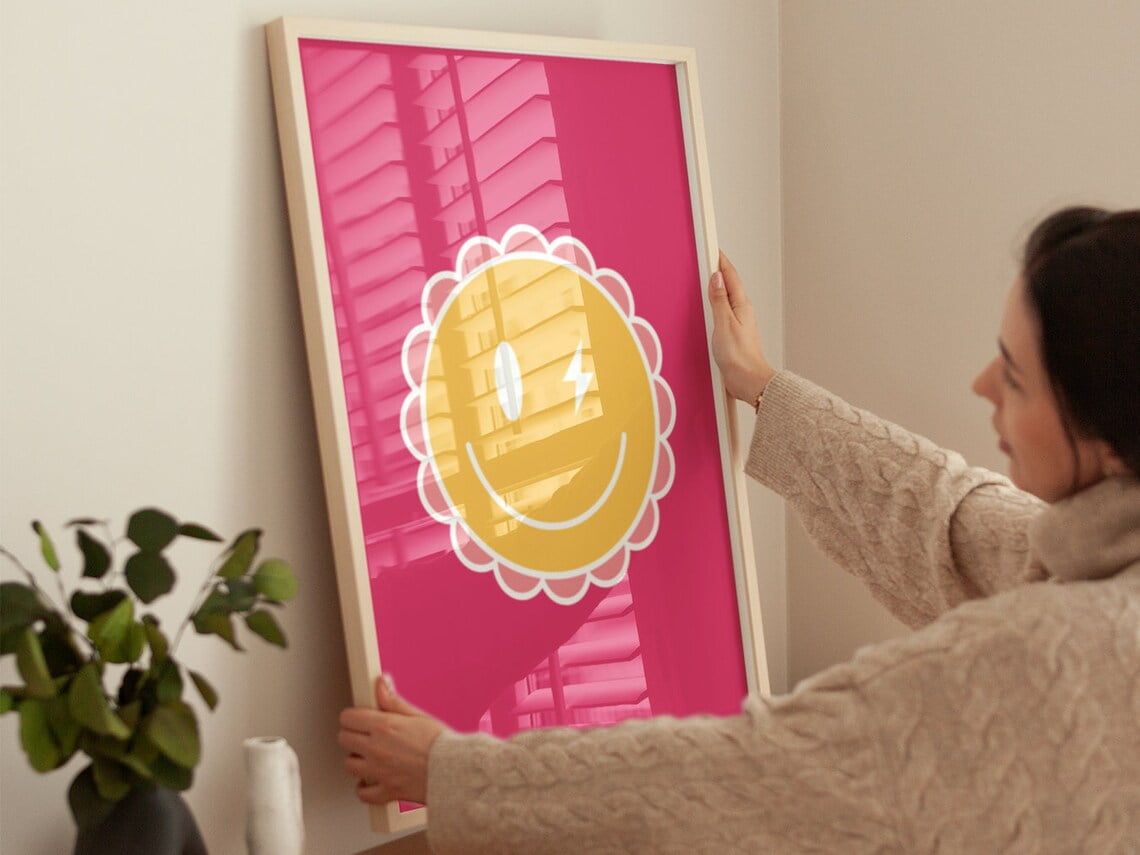 Groovy Simple Wall Art! Boho, Minimalist Modern Art, Boho&Minimalistdecor, Physical Poster Print ...