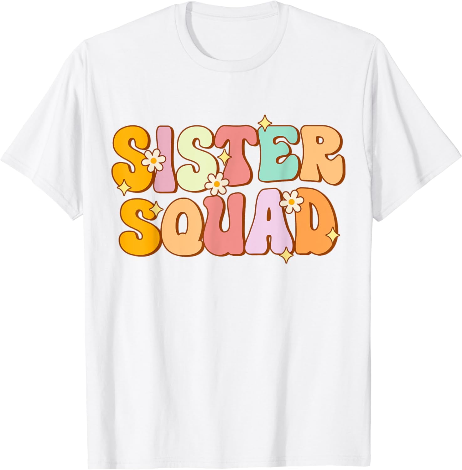 Groovy Sister Squad Family Matching Party BBF Sisters T-Shirt - Walmart.com