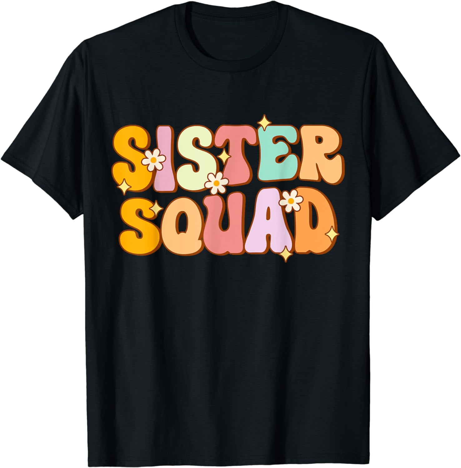Groovy Sister Squad Family Matching Party BBF Sisters T-Shirt - Walmart.com