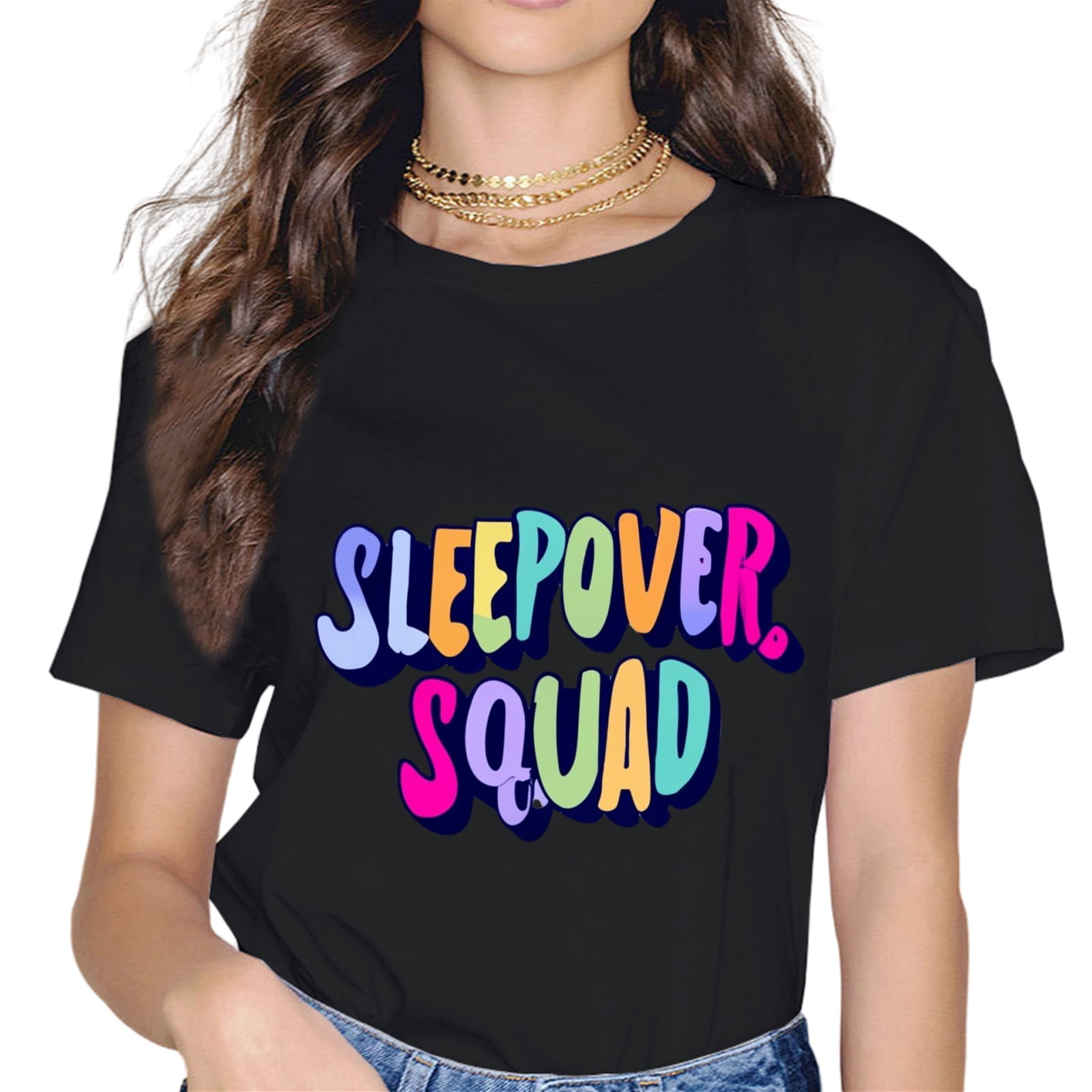 Groovy Sleepover Squad Pajama Party Slumber Party T Shirt