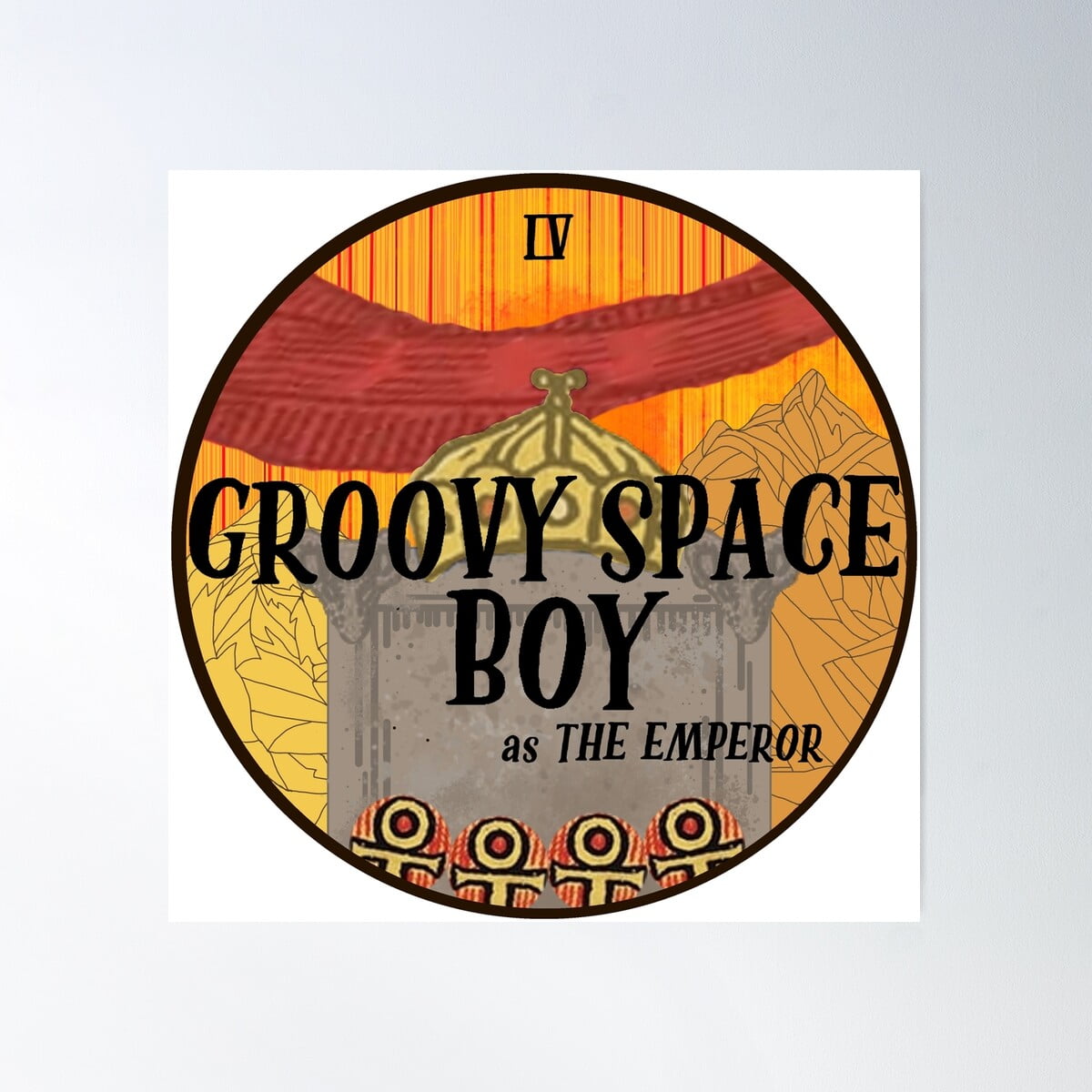 Groovy Space Boy As; The Emperor (Ma Collection) Poster Wall Art ...