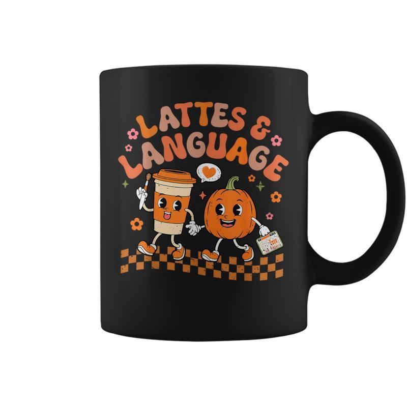 Groovy Speech Therapy Autumn Pumpkin Lattes And Language Coffee Mugs ...