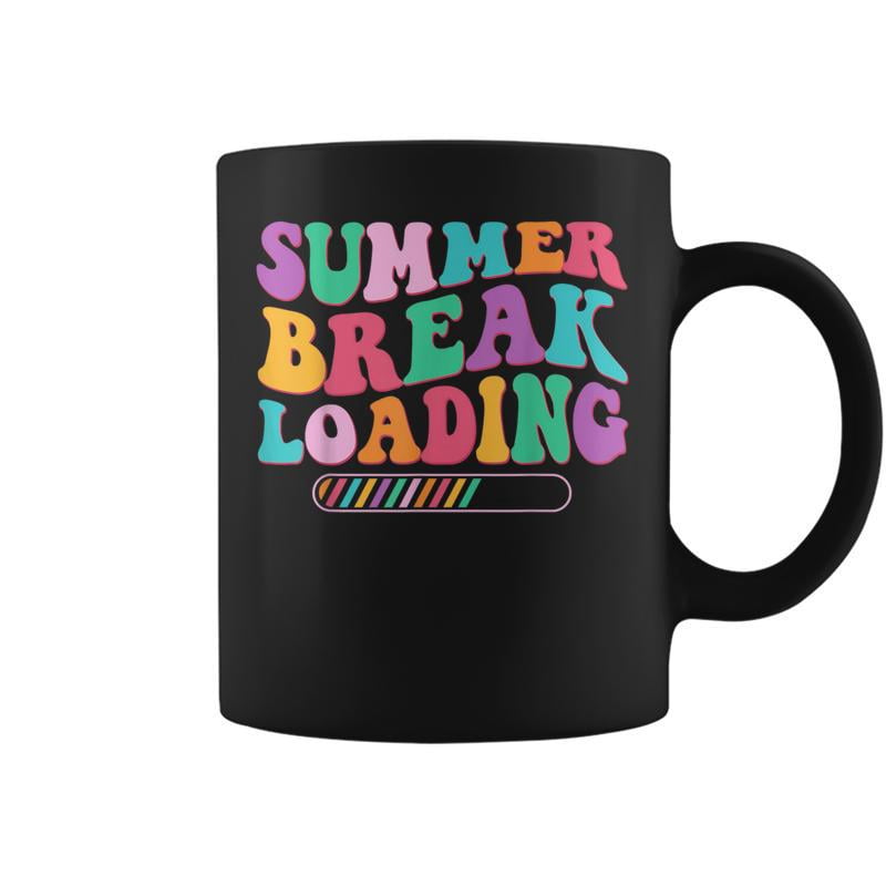 Groovy Summer Break Loading Teacher Student Vacation Vibes Coffee Mugs ...