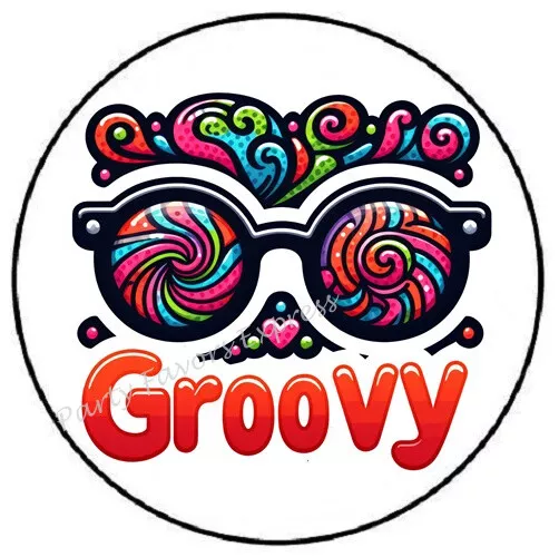 Groovy Sunglasses Sticker Party Favors Sticker Envelope Seals Labels ...