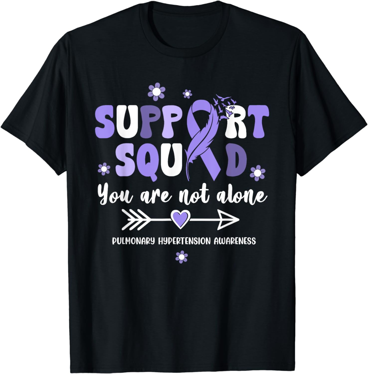 Groovy Support Squad Pulmonary Hypertension Awareness T-Shirt - Walmart.com