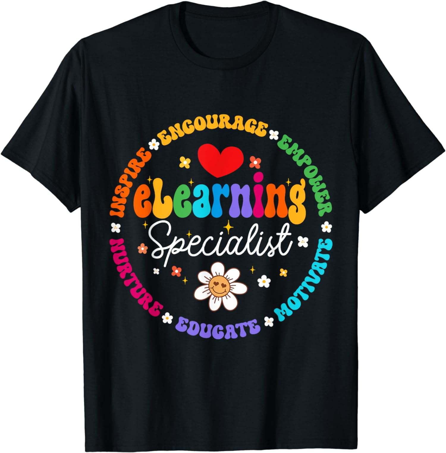 Groovy eLearning Specialist Appreciation Back to School T-Shirt ...