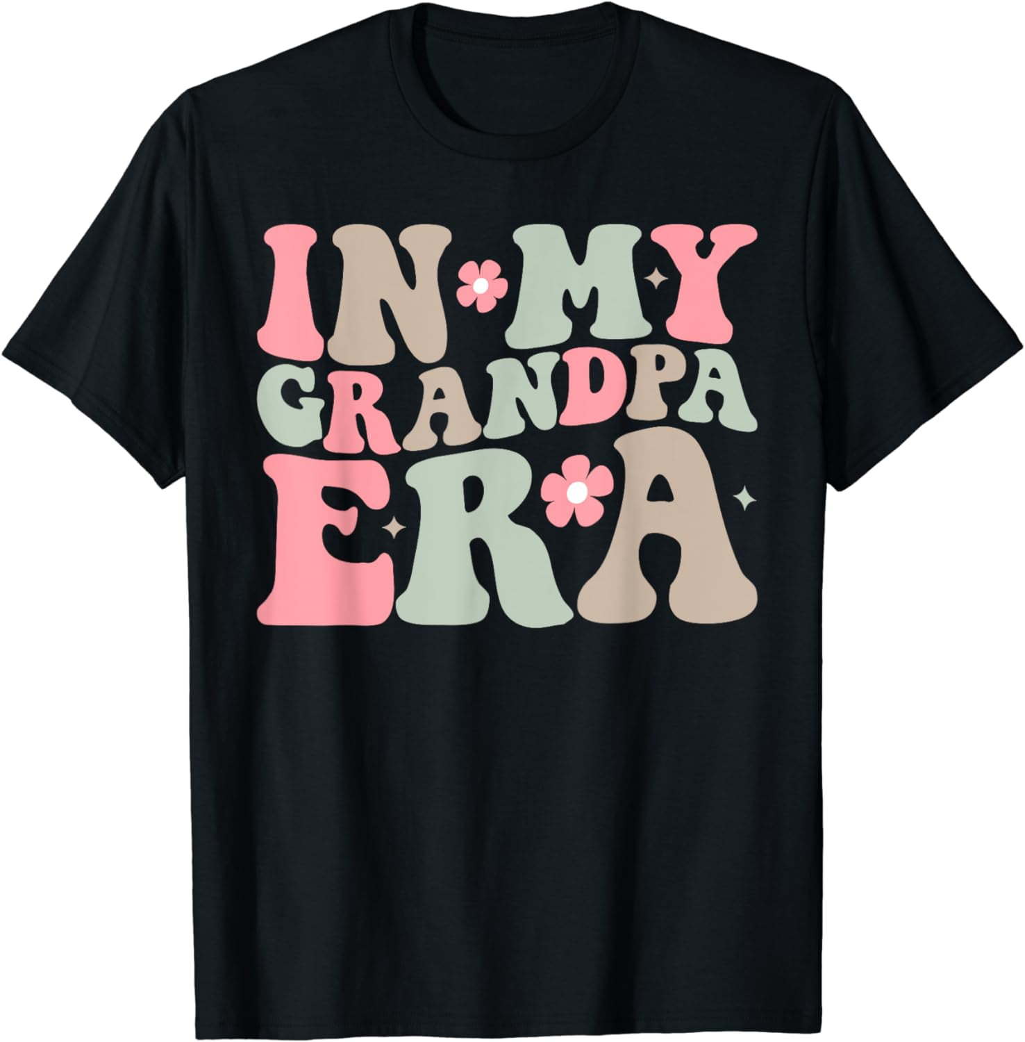 Groovy in My Grandpa Era Retro Family Matching Grandfather T-Shirt ...