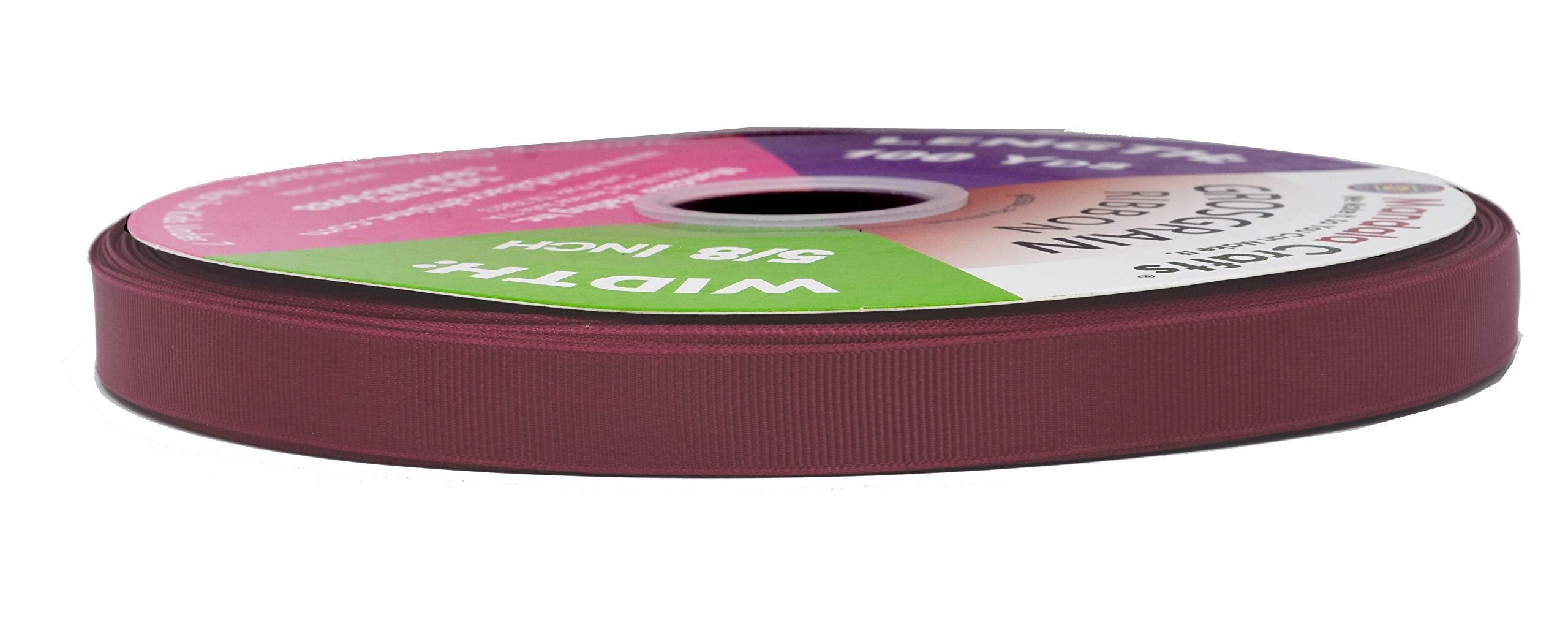 Grosgrain Ribbon 3/8 Inch Bulk 100 Yard Roll for Gift Wrapping, Hair ...