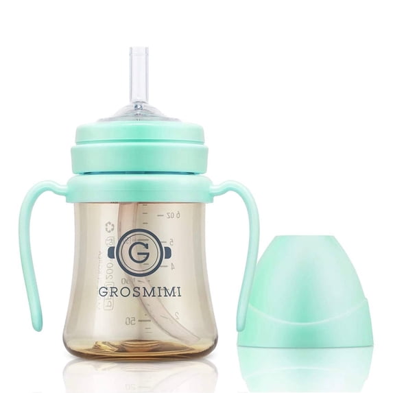 GROSMIMI PPSU Straw Cup, 6oz 200ml, Durable, Easy to Clean, for 6 ...