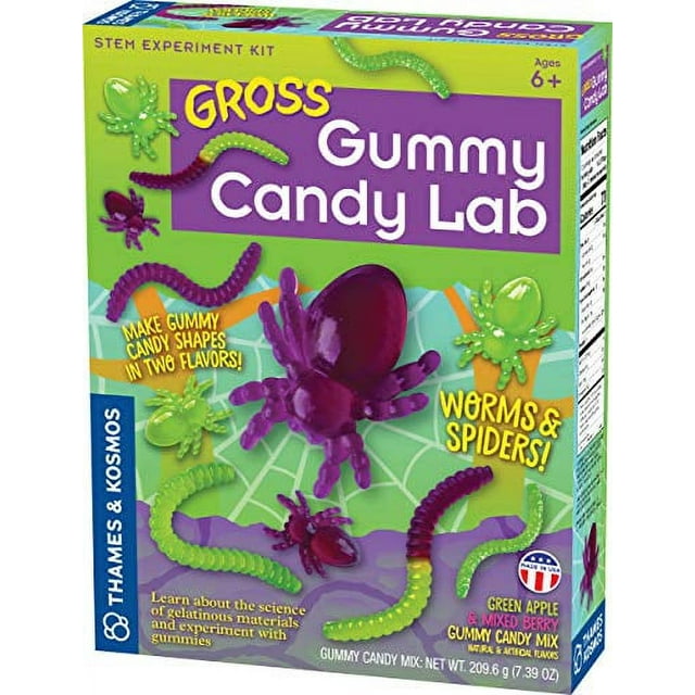 Gross Gummy Candy Lab - Worms & Spiders! Sweet Science STEM Experiment ...