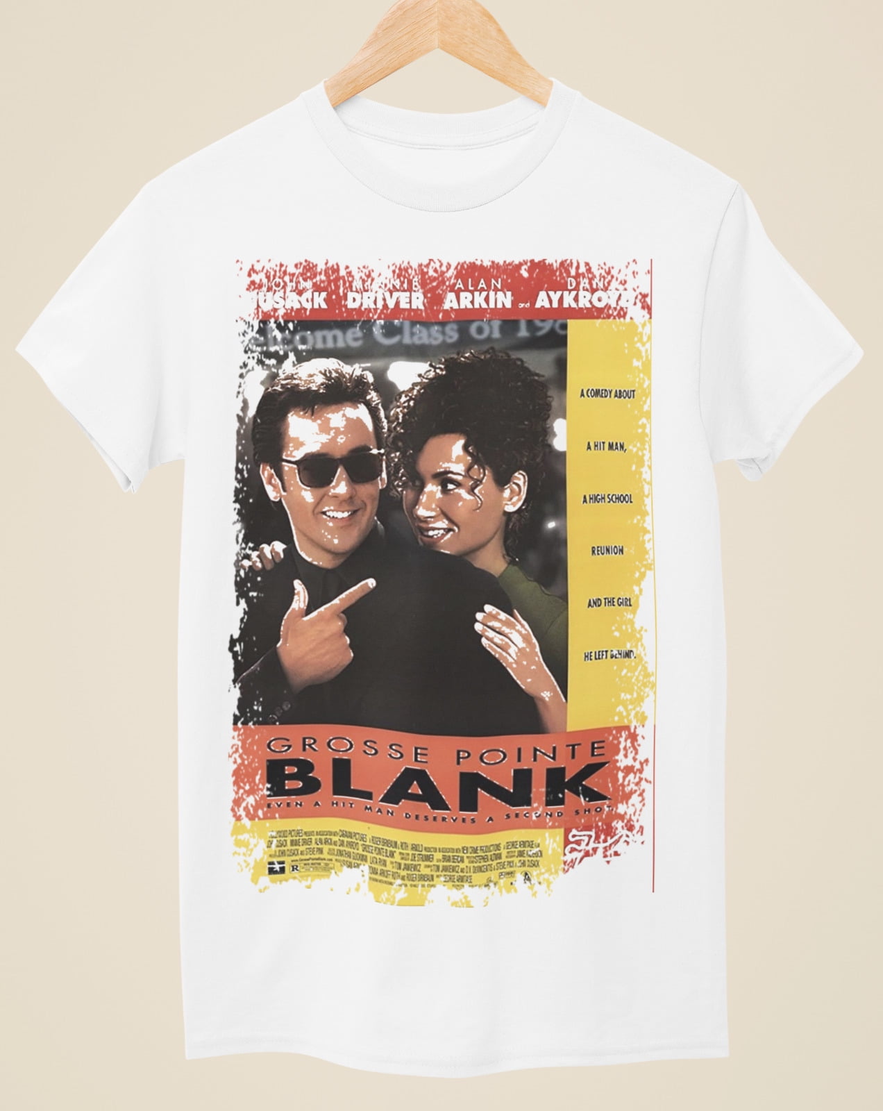 Grosse Pointe Blank - Movie Poster Inspired Unisex White T-Shirt ...