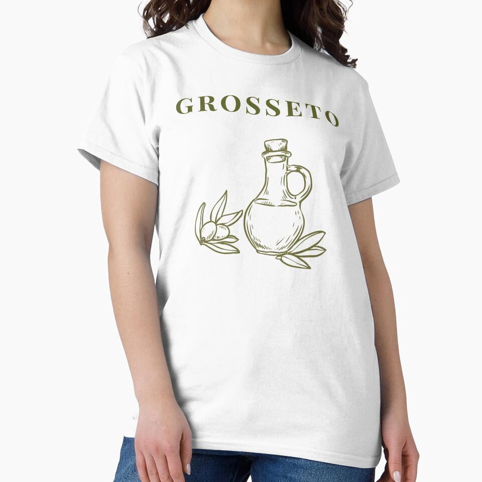 Grosseto Olive Oil Italian Cities Design Classic T-Shirt Summer ...