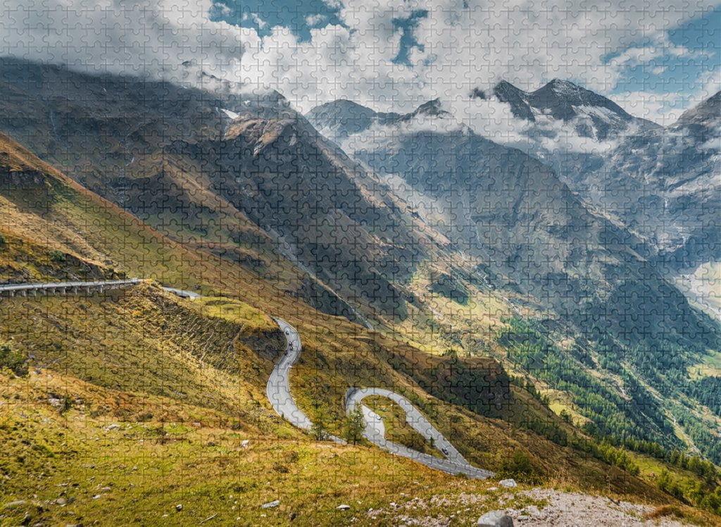 Grossglockner High Alpine Road 500 Piece Jigsaw Puzzle Challenging Fun ...