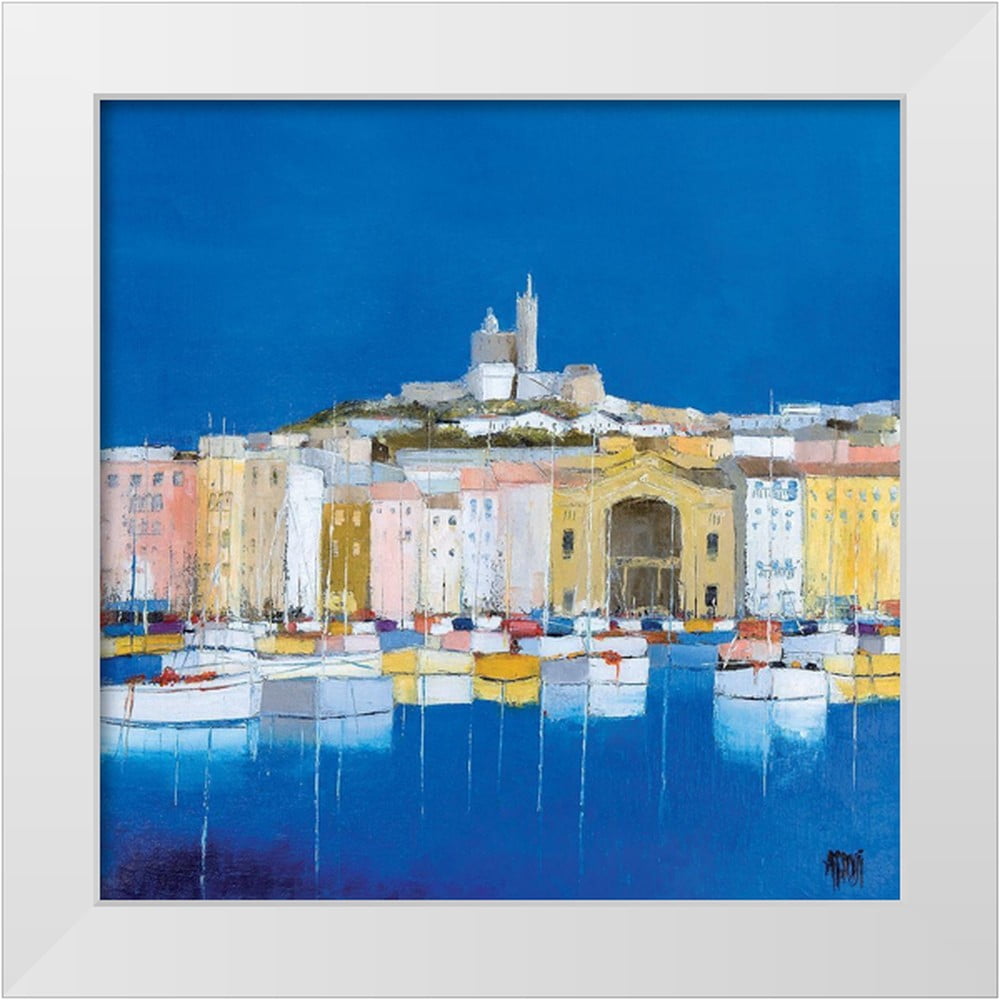 Grossi, Anne-Marie 20x20 White Modern Wood Framed Museum Art Print ...