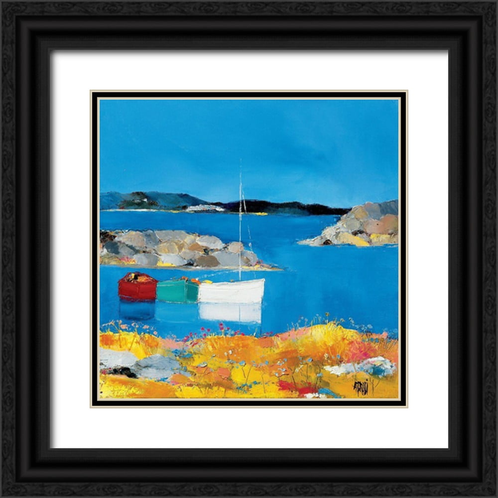 Grossi, Anne-Marie 26x26 Black Ornate Wood Framed with Double Matting ...