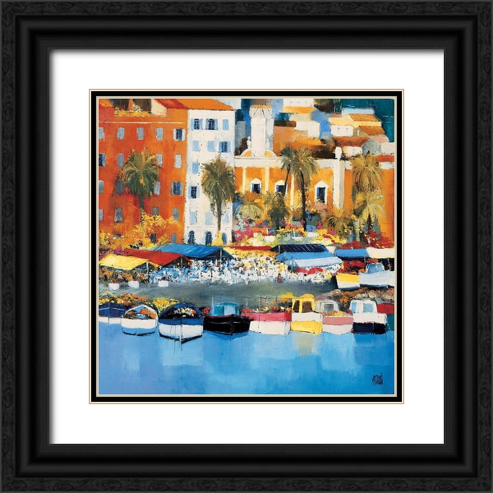 Grossi, Anne-Marie 26x26 Black Ornate Wood Framed with Double Matting ...