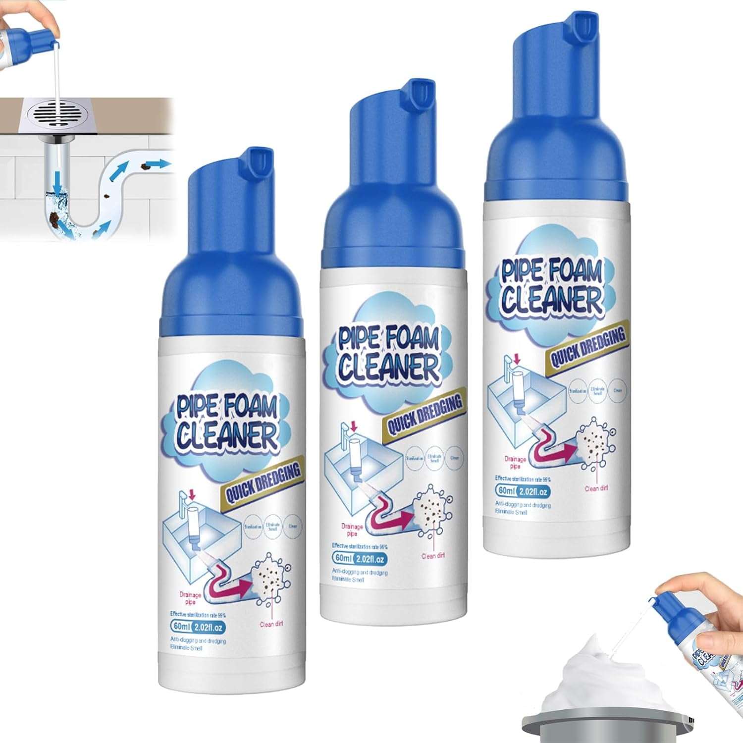 Grossplus Drain Cleaner, Gross Plus Drain Cleaners, Fossbytes Foam Pipe ...