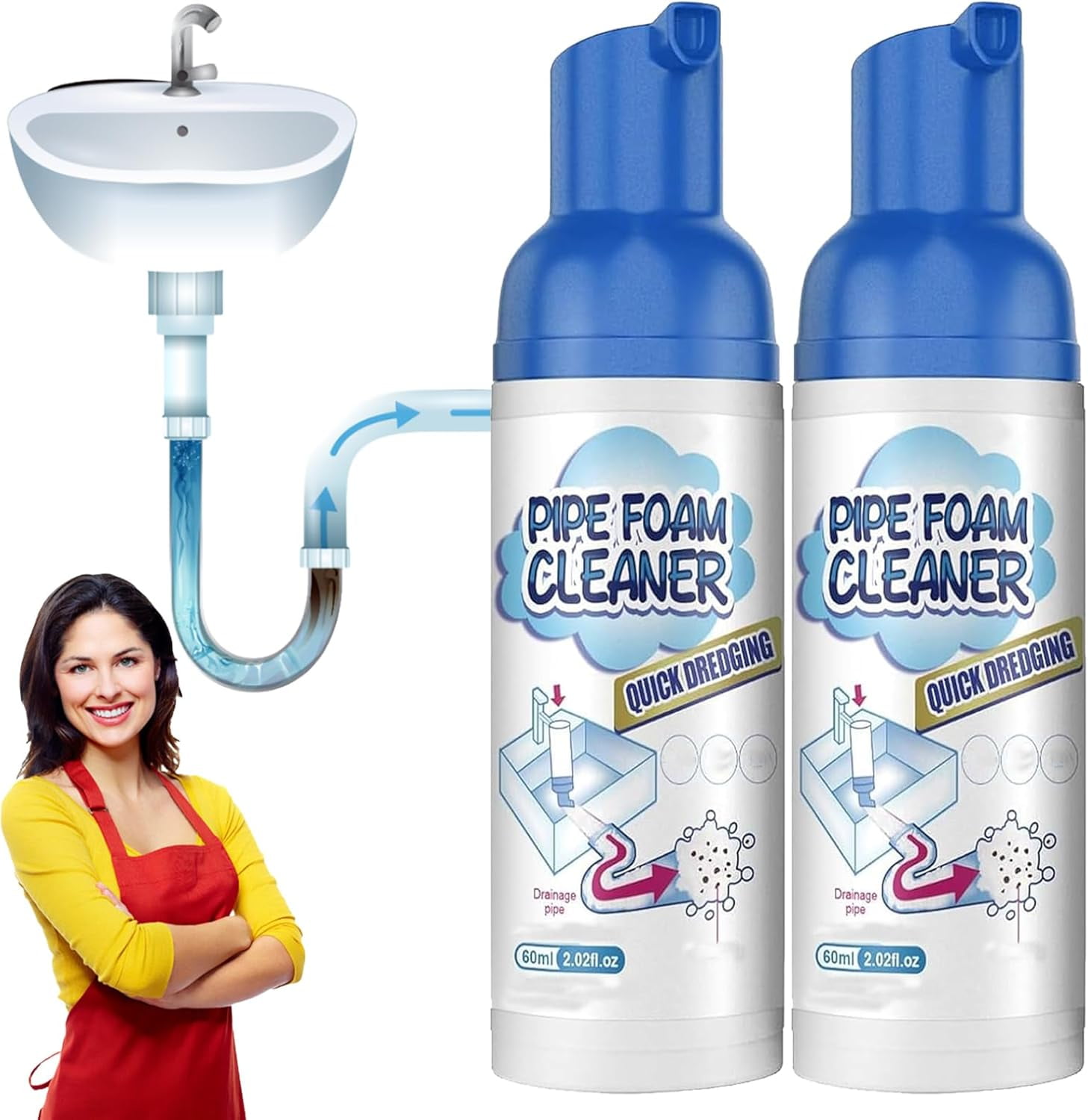 Grossplus Drain Cleaner,Gross Plus Sink Overflow Cleaner,Fossbytes Foam ...