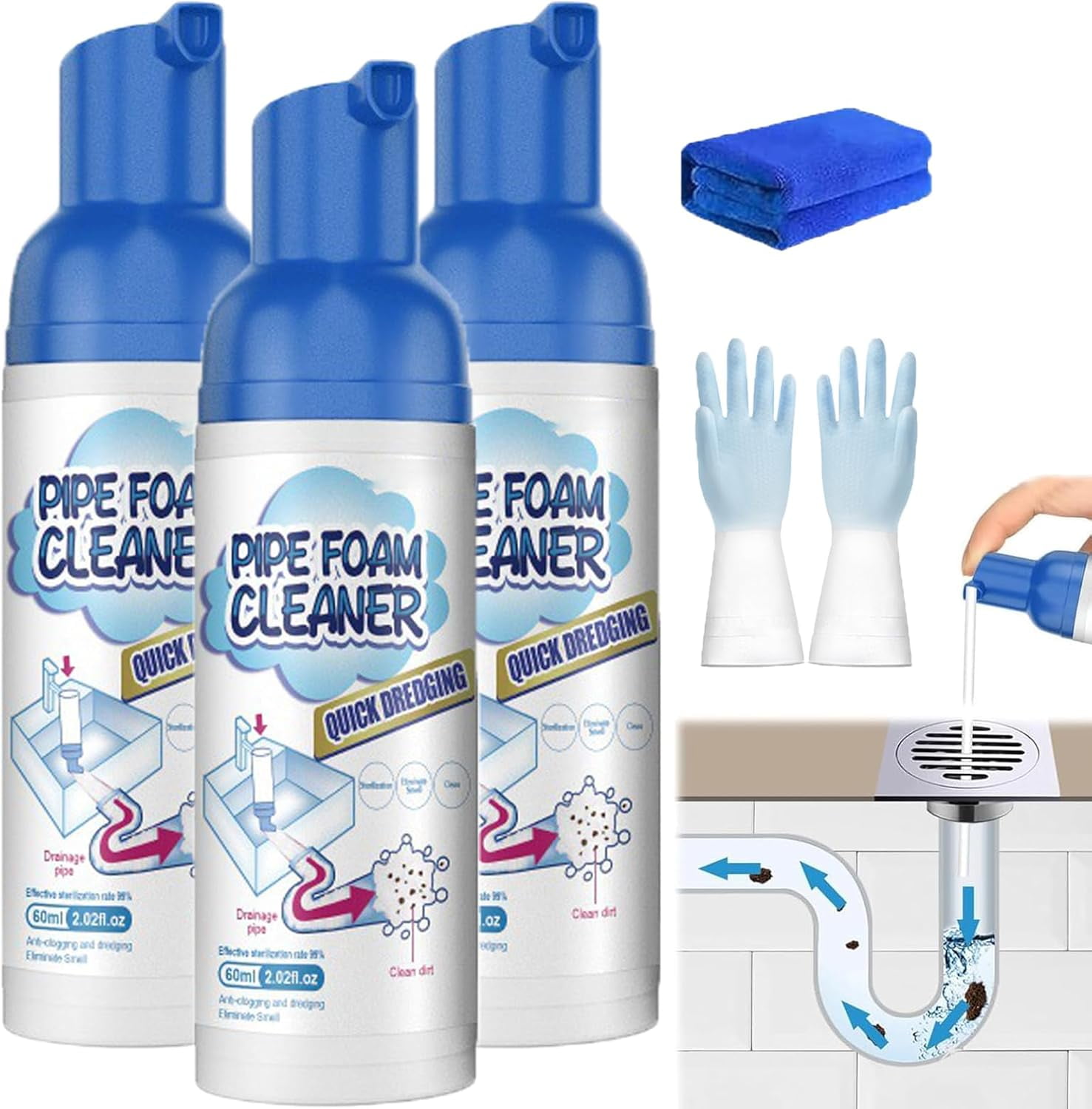 Grossplus Drain cleaner, Grossplus Foam, Japanese drain Foam cleaners ...