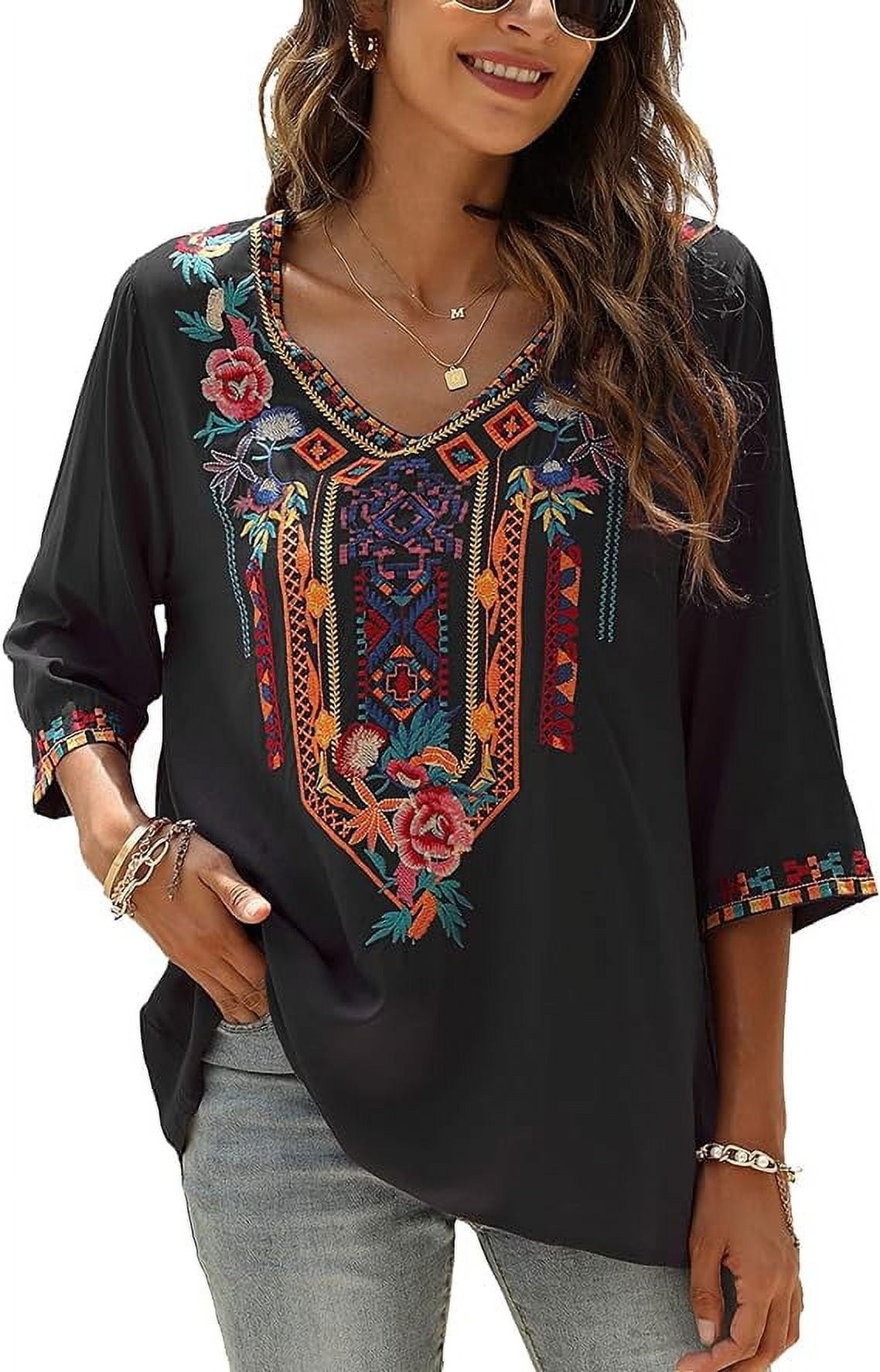 Grosy Womens Tops Summer Women Trendy Plus Size Blouses Casual Boho ...