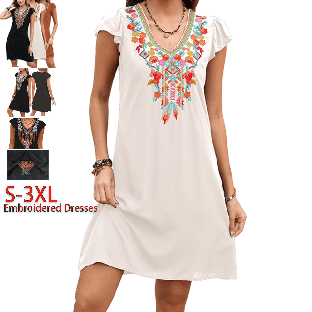 Grosy Women Dress Casual Summer Maxi Sleeveless Dresses Flowy Floral ...