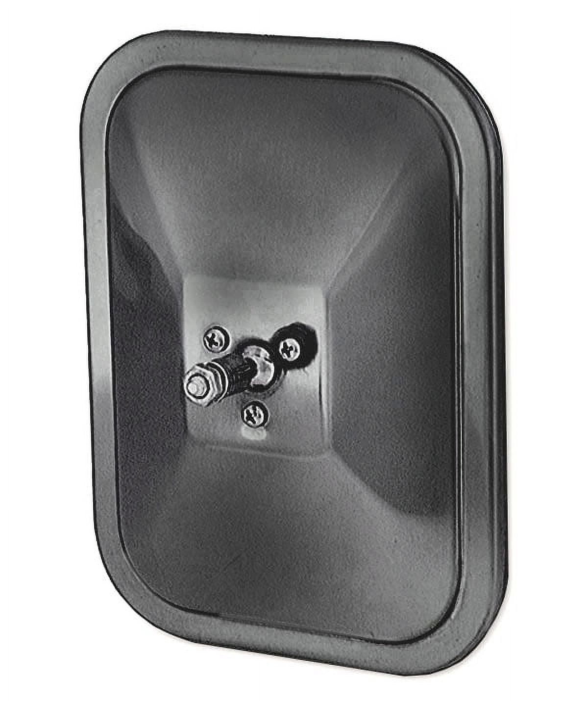 Grote 12072 - Mirror, Black, Rolled-Rim With Ball Swivel - Walmart.com