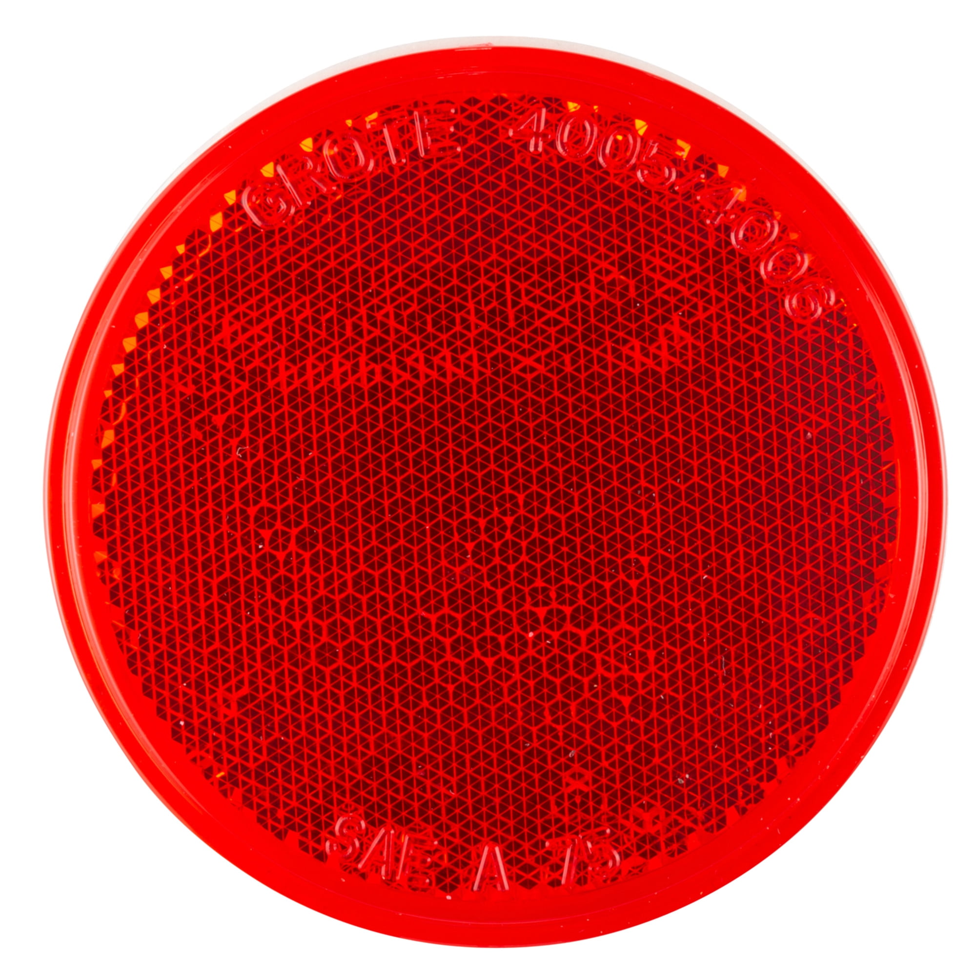 Grote 40052-3 Round Stick-On Reflector - 3", Red (Bulk Packaging ...