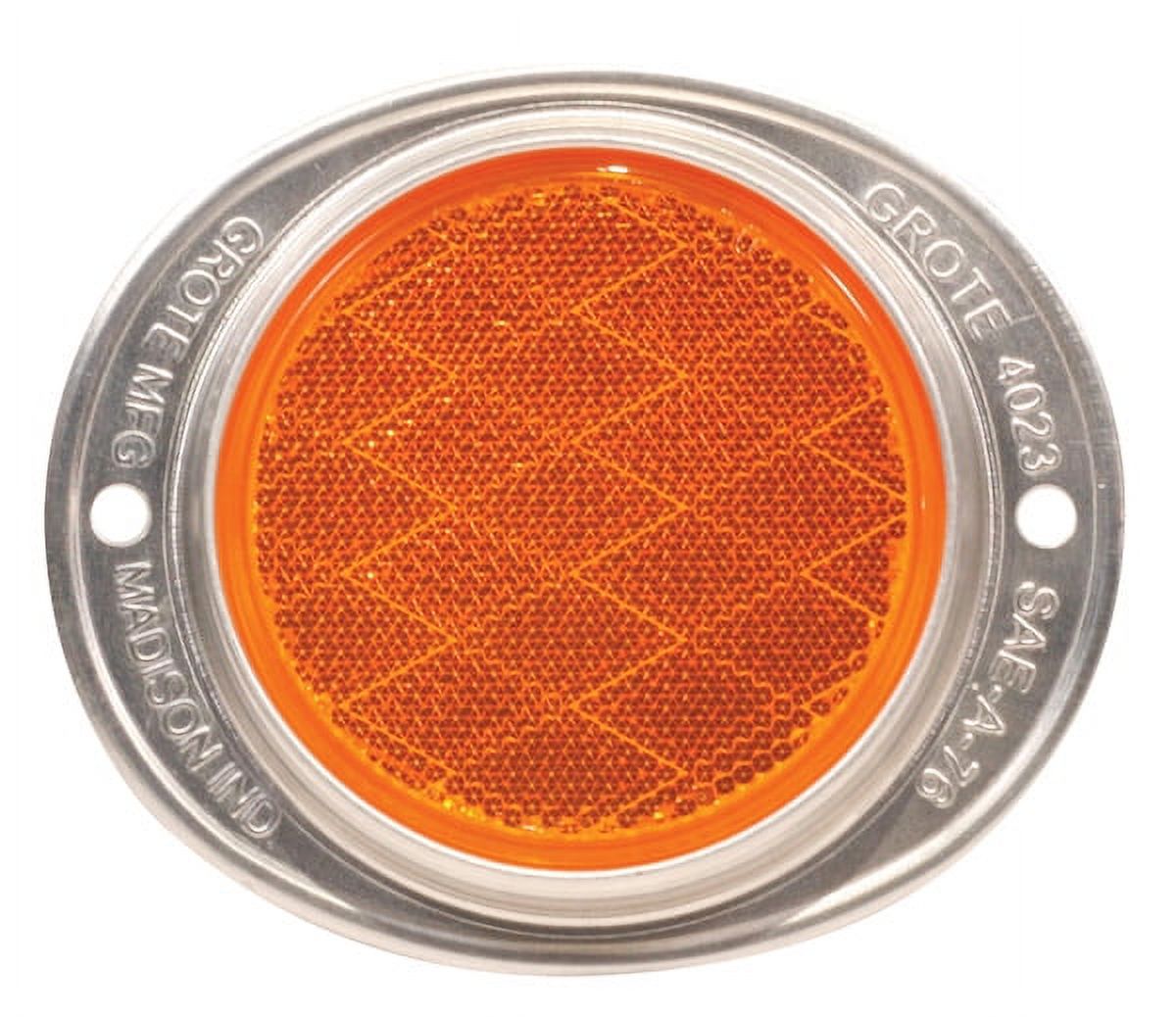 Grote 40233 Yellow Aluminum Two-Hole Mounting Reflector - Walmart.com