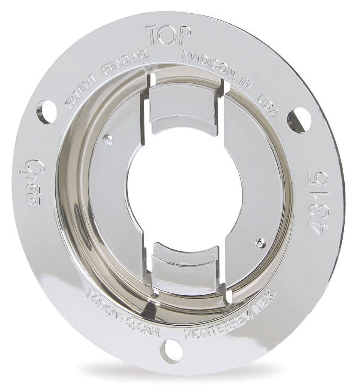 Grote 43153 Chrome Theft-Resistant Mounting Flange (For 2" Round Lights ...