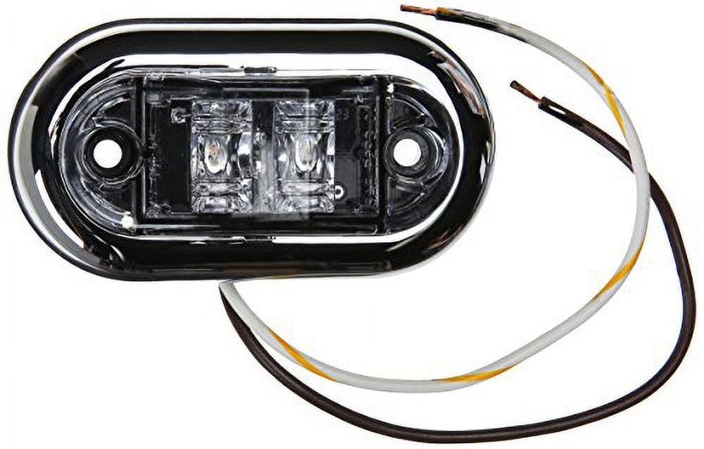 Grote 45243-5 Clear, Amber LED 2 1/2" Oval LED Clearance Marker Light ...