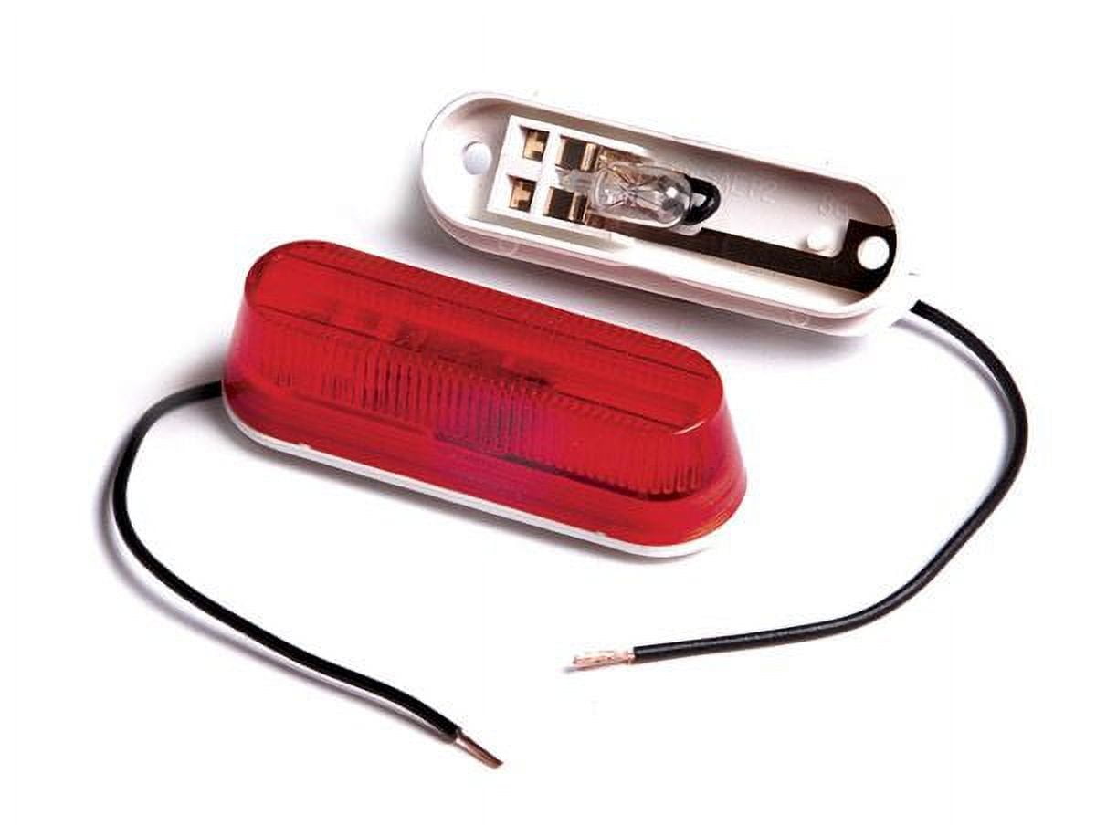 Grote 45252 Thin Line Single Bulb Clearance Marker Light Red - Walmart.com