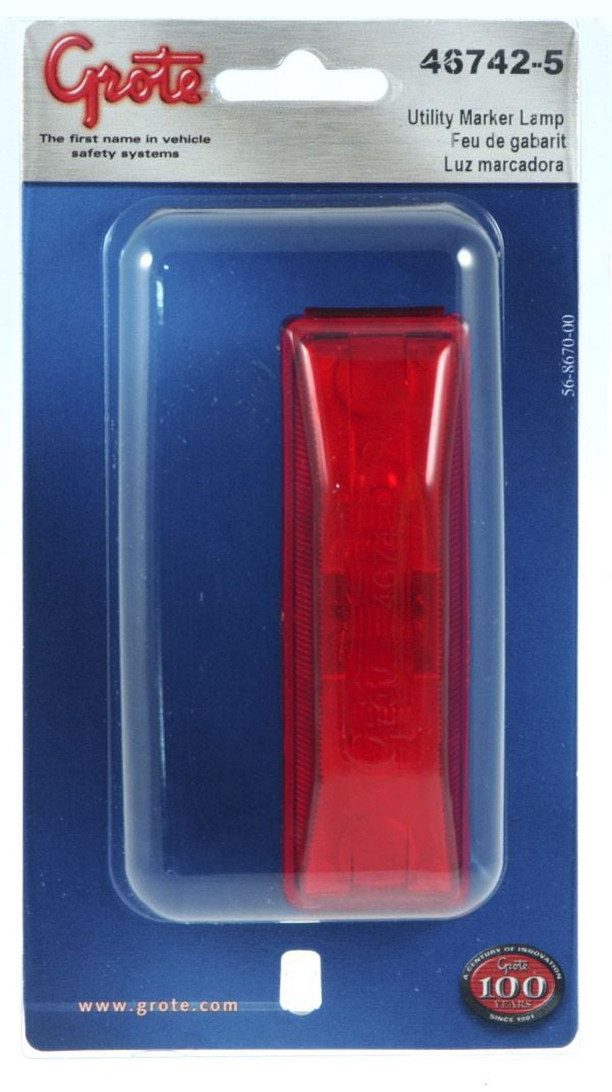Grote 46742-5 Red Clearance Marker Light - Walmart.com