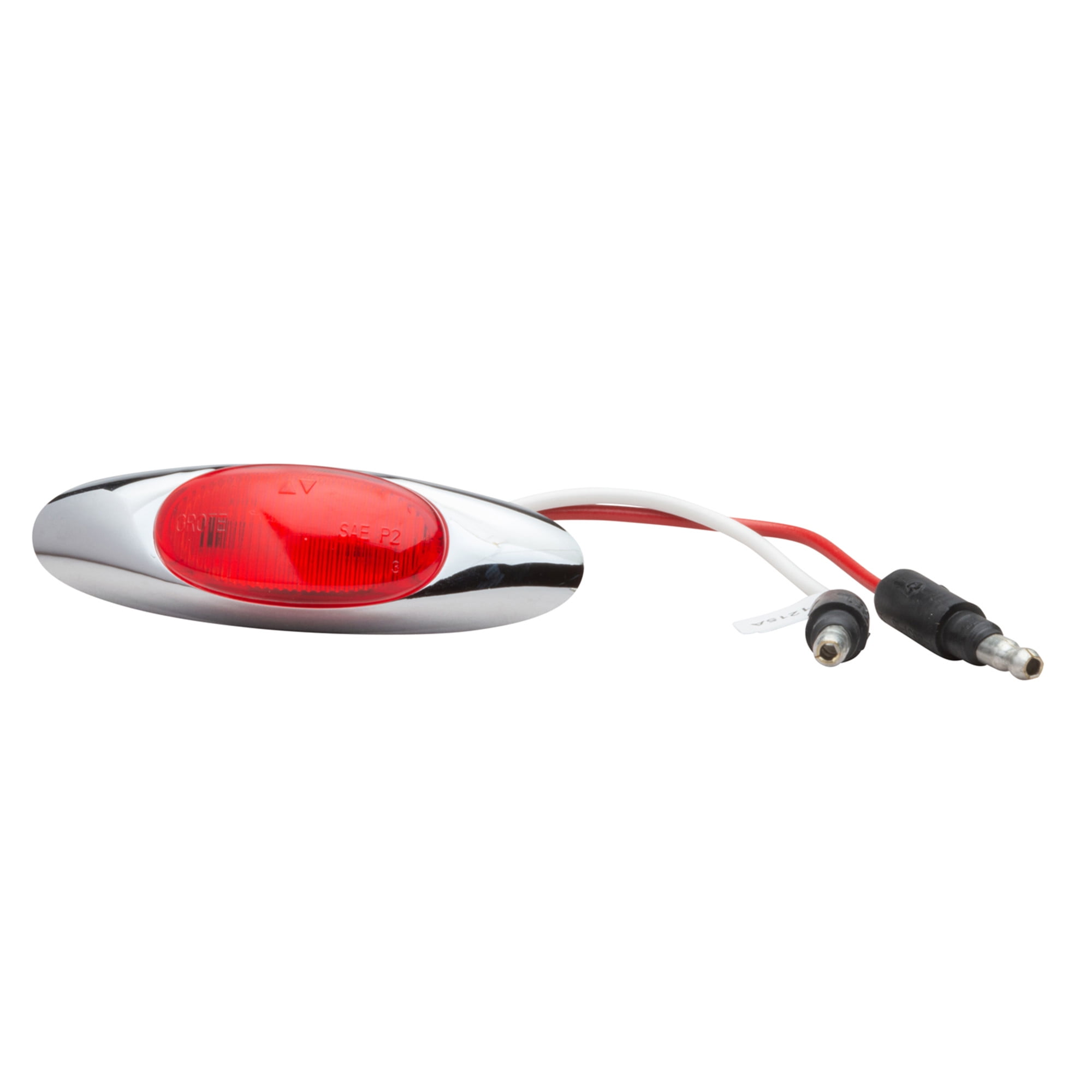 Grote 47952 MicroNova LED Clearance Marker Light - Red with Chrome ...