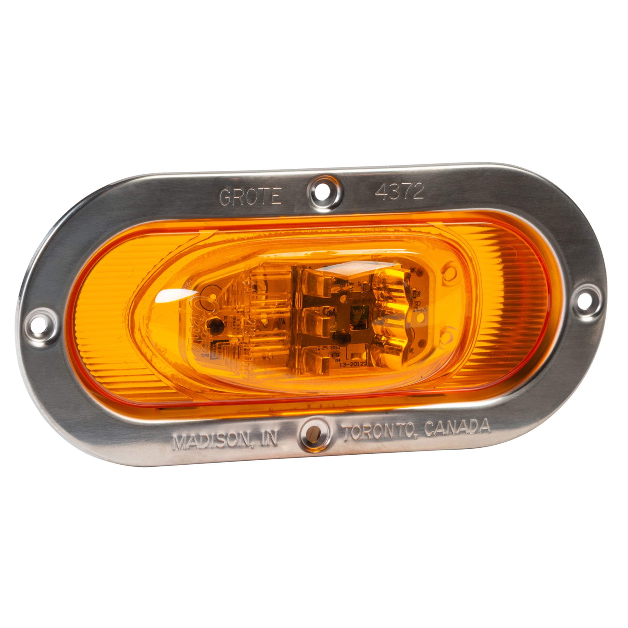 Grote 54263 SuperNova Oval LED Side Turn Marker Light - Stainless Steel ...