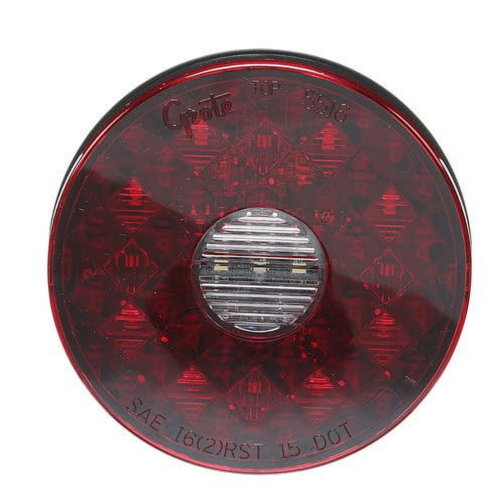 Grote 55162 4" Round LED Stop Tail Turn Light with Integrated Backup ...