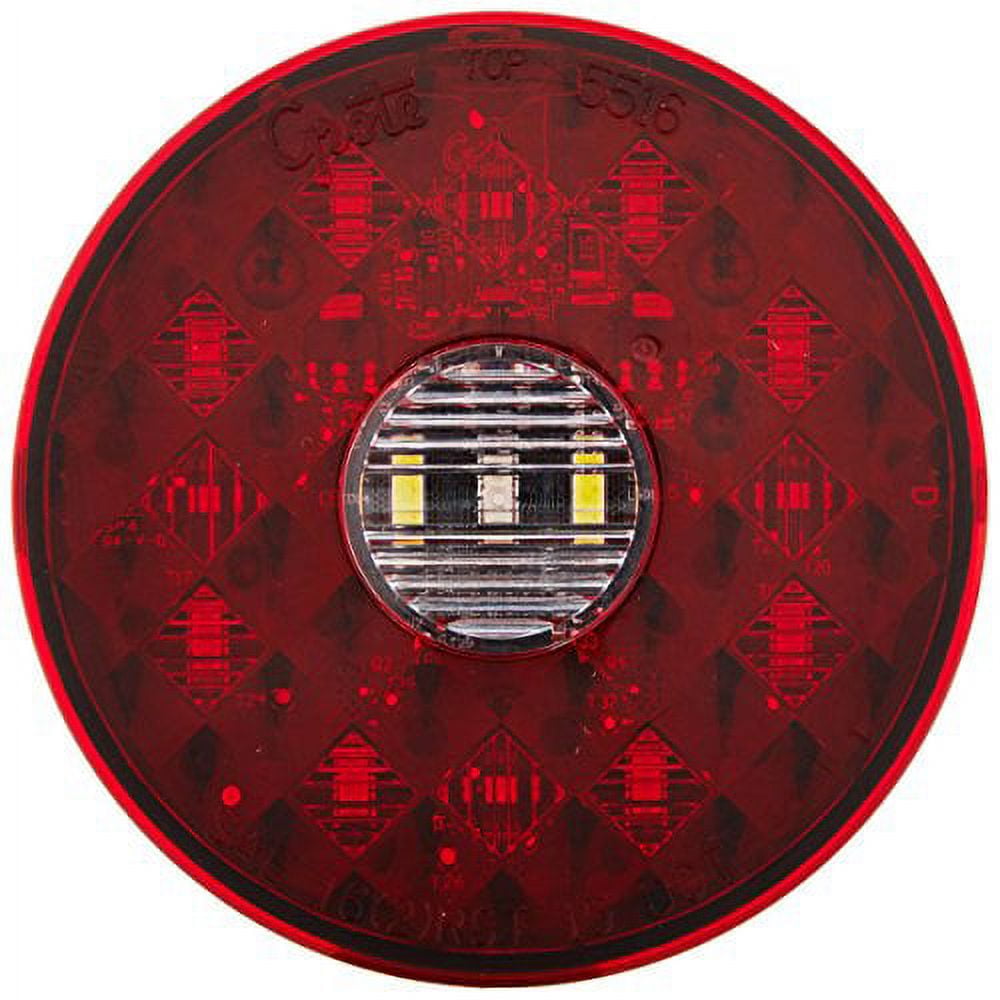 Grote 55162 4" Round LED Stop Tail Turn Light with Integrated Backup ...