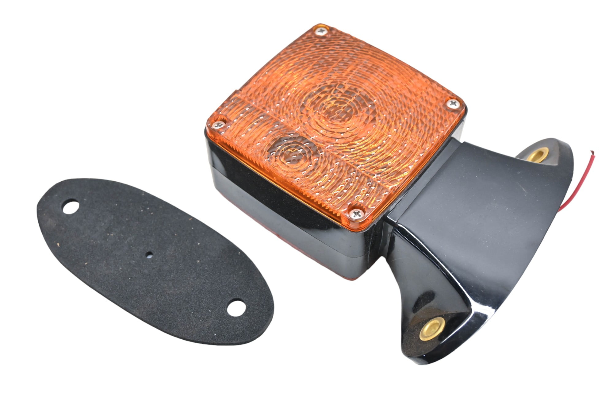 Grote 55440 Pedestal Mount Red/Amber Black Trim Lamp Kit NOS - Walmart.com