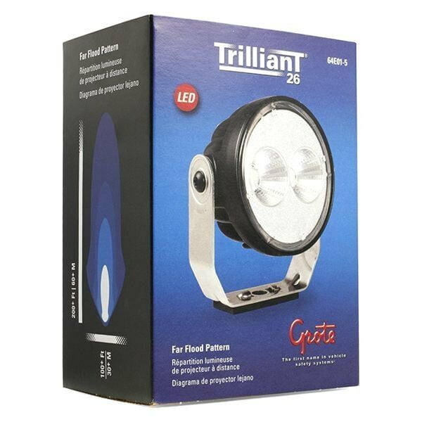 Grote 64E01-5 Led Work Lamp, Multi Volt, Far, Pinch Mnt - Walmart.com