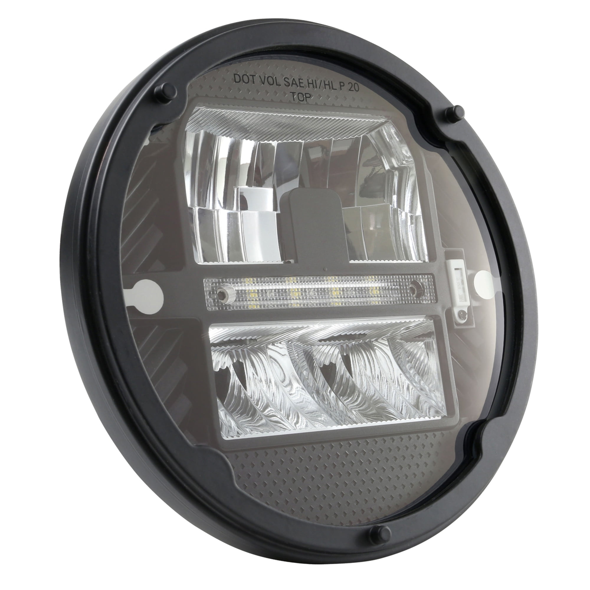 Grote 64H71-5 LED Sealed Beam Headlight - 7", Heated (Retail Packaging ...