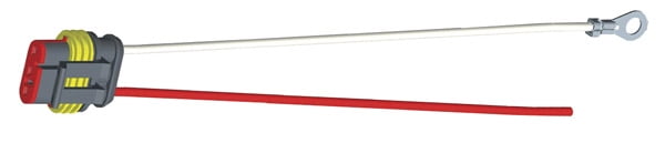Grote 66862 - Pigtail, 11" Long, 2-Wire Plug in Pigtail with Amp ...