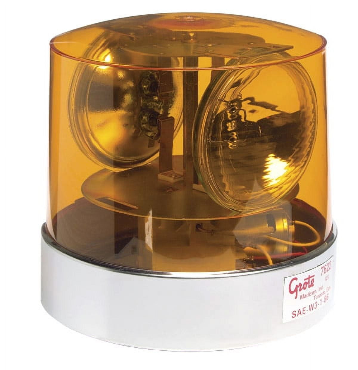 Grote 76223 Yellow Two Sealed-Beam Roto-Beacon - Walmart.com