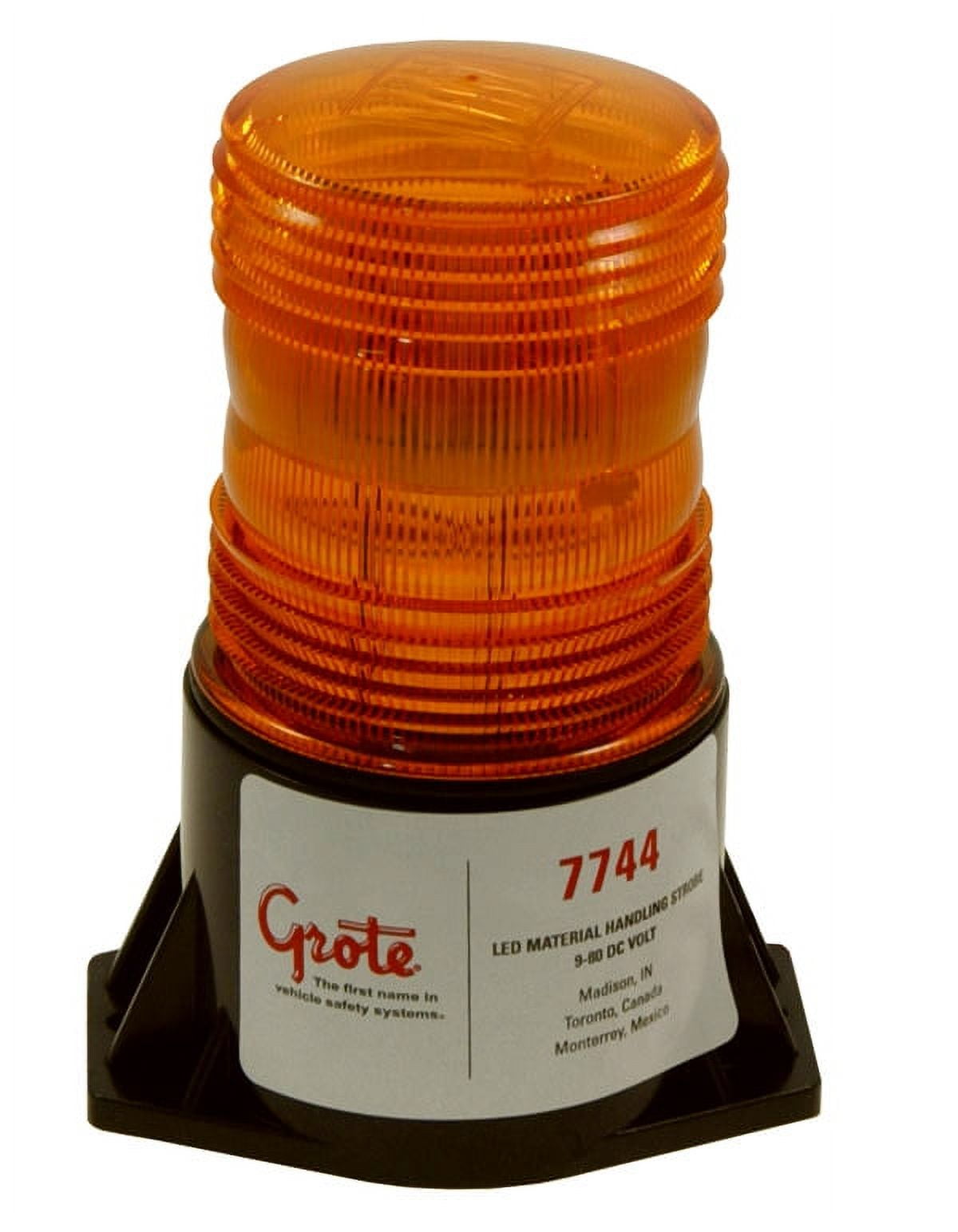 Grote 77443 - Emergency Lighting, Yellow, Material Handling Strobe ...