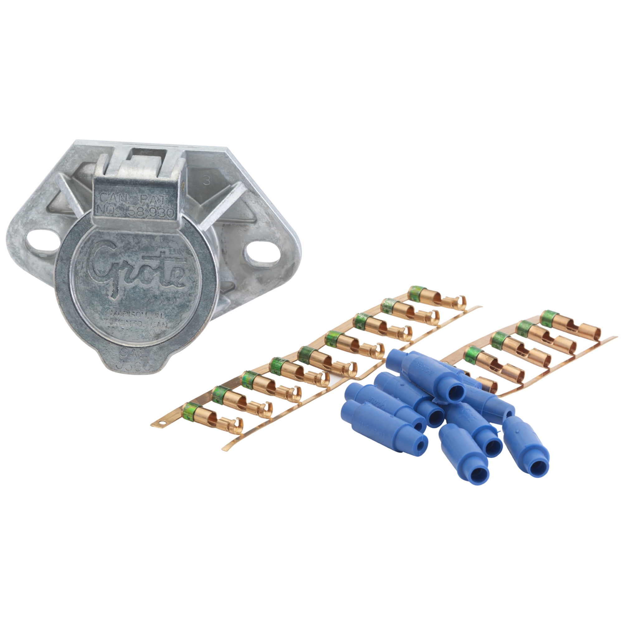 Grote 87270 Ultra-Pin Receptacle Two-Hole Mounts - Receptacle with ...