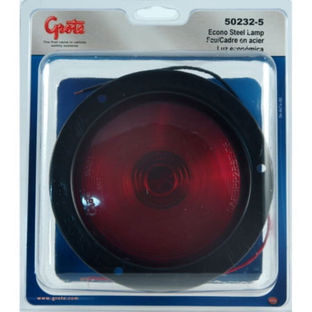 Grote Economy Steel Light, Double Contact, Red - Walmart Business Supplies