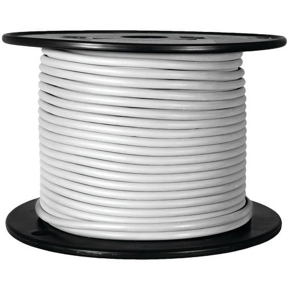 Grote Primary Wire,16 AWG,1 Cond,100 ft,White 87-8007 - Walmart.com