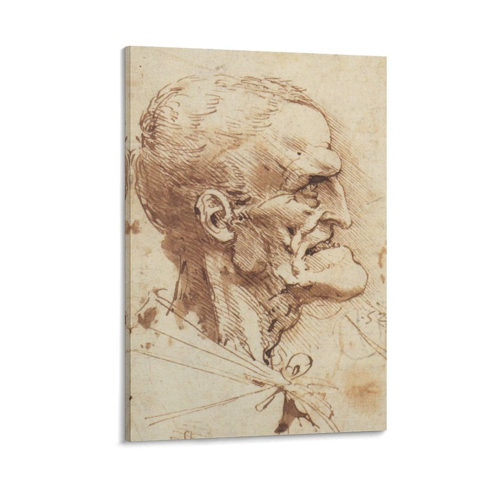Grotesque Profile by Leonardo Da Vinci Posters Poster Cool Artworks ...