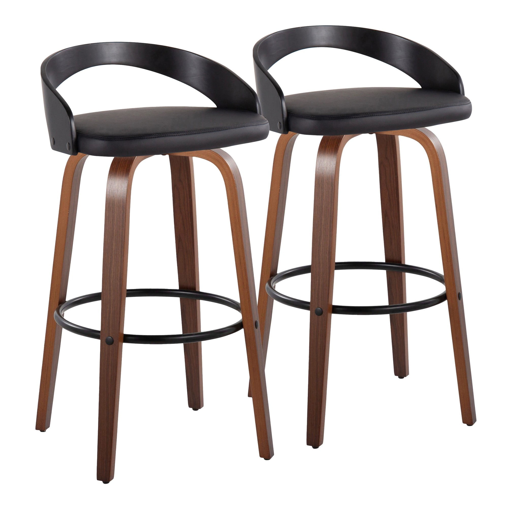 Grotto 30" Fixed-Height Bar Stool, Bar Chairs, Swivel Bar Stools, Bar ...
