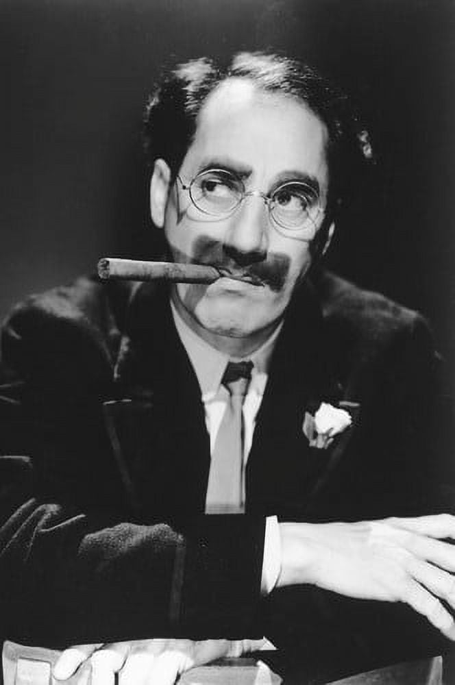 Groucho Marx 24X36 Poster iconic pose with huge cigar - Walmart.com