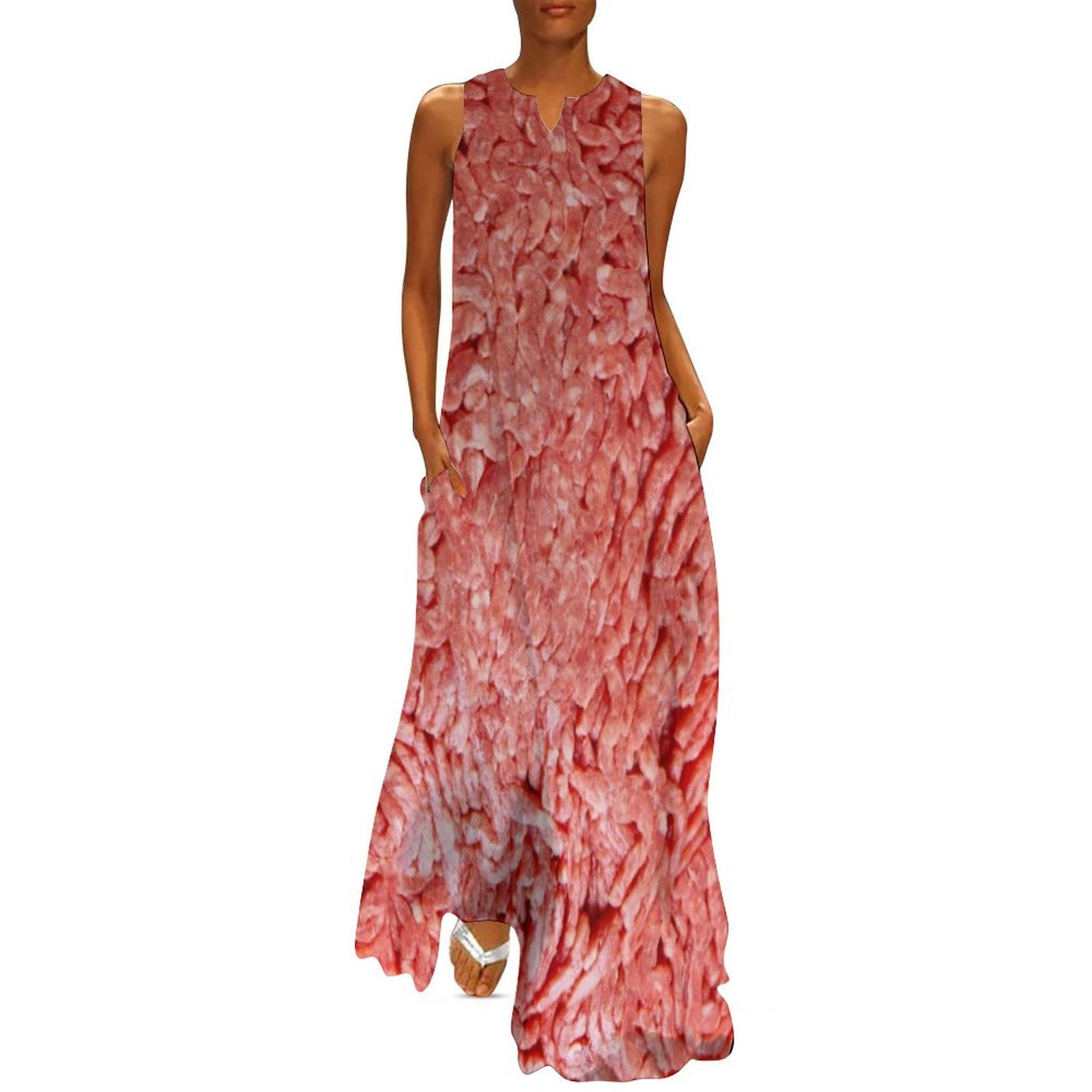 Ground Beef Long Dress Casual dresses dress for women - Walmart.com