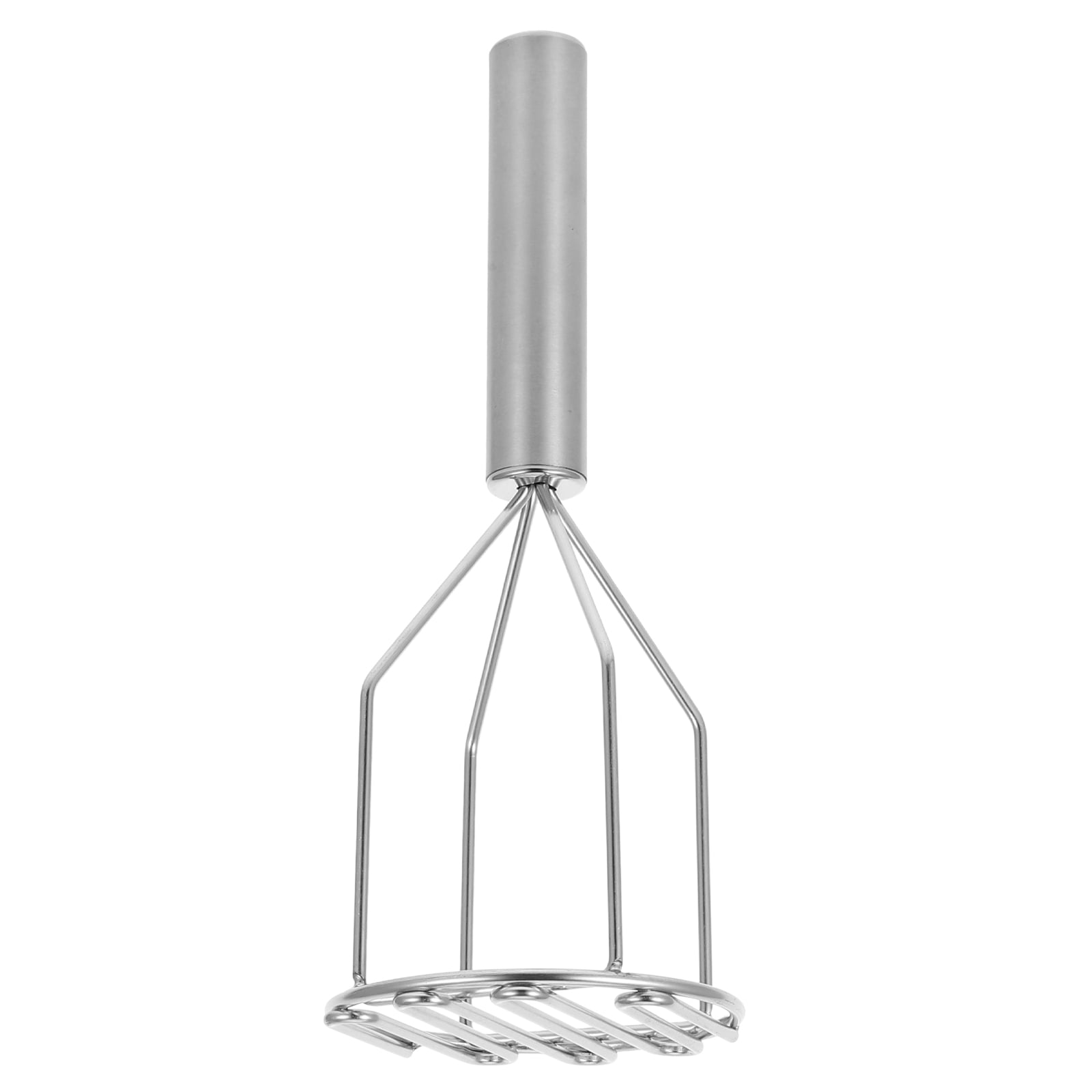 Homoyoyo Silver Steel Potato Masher Tool for Kitchen Manual Mashed ...